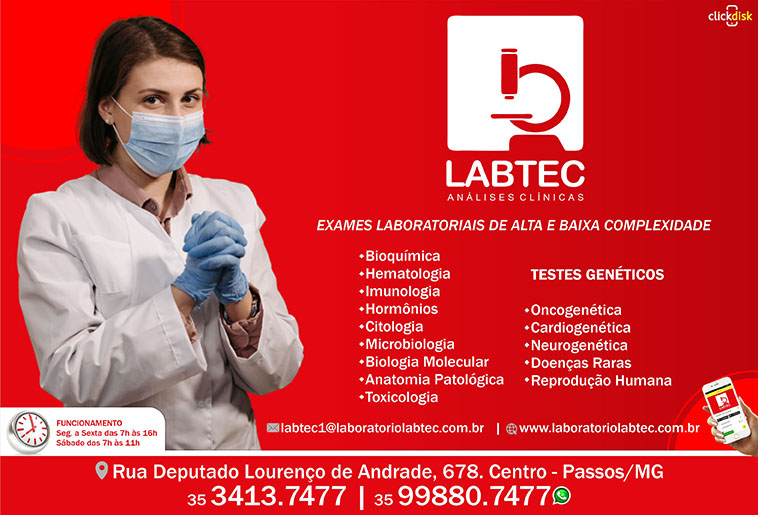LABTEC LABORATÓRIO DE ANÁLISES CLÍNICAS, 3413-7477 - Click & Disk
